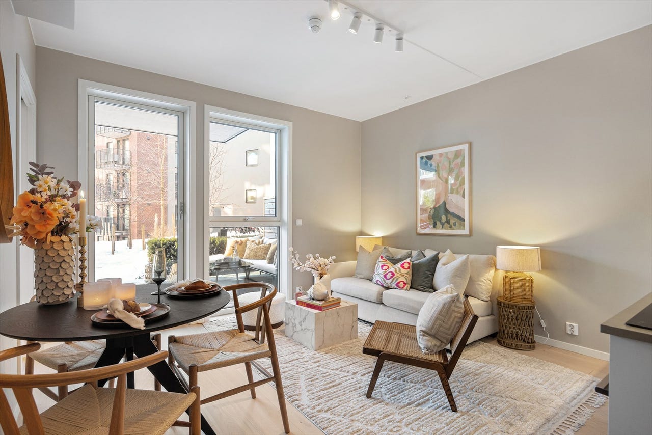 Delikat 2-roms m/markterrasse på 14 m² - TG1 på alle punkter - A-konto ...