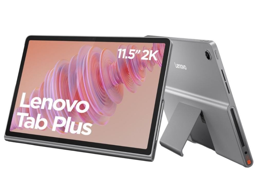 Lenovo Tab Plus 128 GB 11,5" nettbrett, Luna Grey | FINN-torget