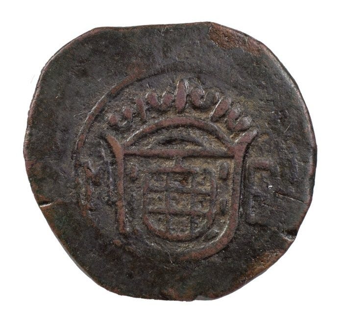 Portuguese Mozambique. D. João V (1706-1750). 15 Réis (JELALLA) (1725 ...