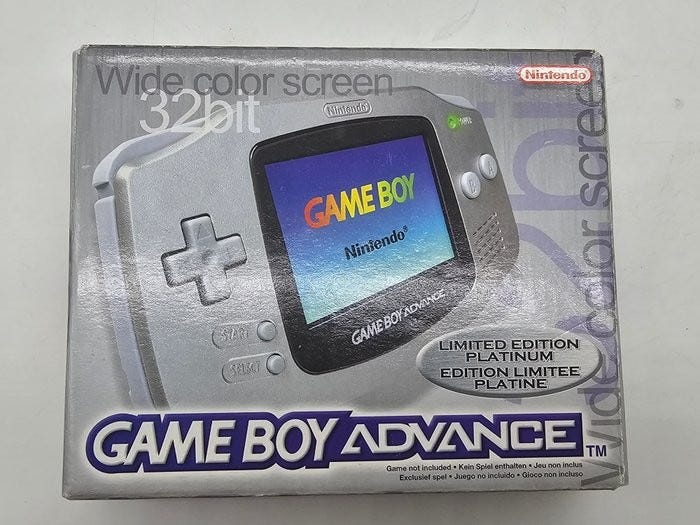 Nintendo - Gameboy Advance - GBA - RARE - Limited Edition - Platinum ...