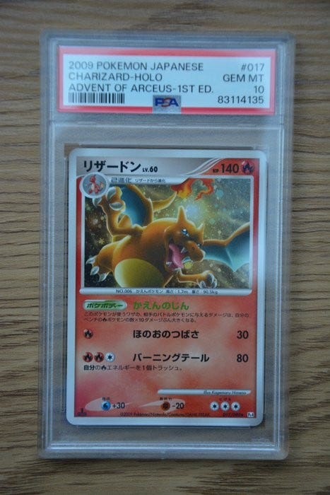 Pokémon - 1 Graded card - Charizard Holo - Charizard Holo #017 Advent ...