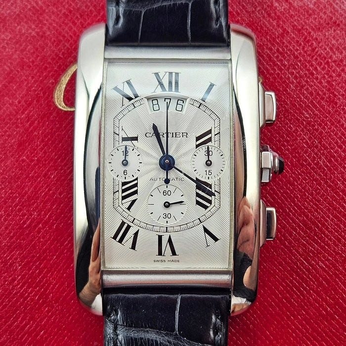 Cartier - Tank Américaine Chronograph - 2894 - Herre - 2011-nå | FINN ...