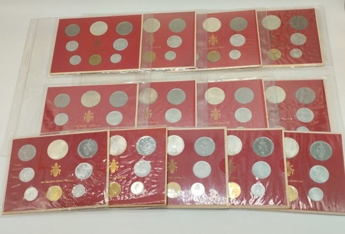 Vatikanet. Serie Divisionali 1963-1977 (13 set) | FINN-torget