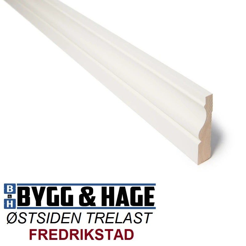 21x95 fotlist gulvlist Antikk furu malt Bygg og Hage Fredrikstad | FINN-torget