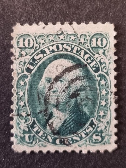 Nord-Amerika - USA 10 Cent med grill 1861-1867 | FINN-torget
