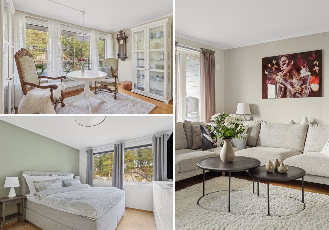 Toppleilighet med panoramautsikt! To soverom| 2 oppusset bad i 2021 ...