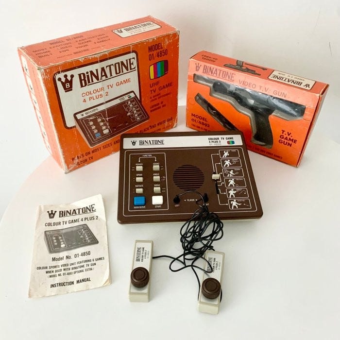 Binatone - Colour Tv Game 4+2 + Pistol - Videospillkonsoll + spill - I ...