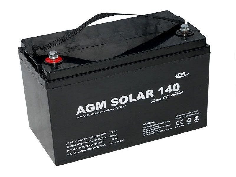AGM Solar 140Ah Batteri AGM 12V | FINN-torget