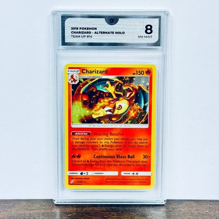 Pokémon Graded card - Charizard Alternate Holo - Team up #14 - Pokémon ...