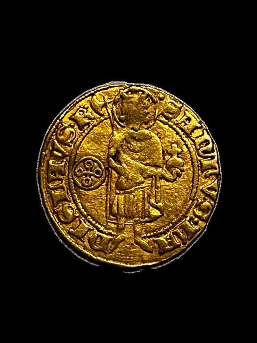 Østerrike, Ungarn. Maria Anjou, 1382-1387. Aranyforint / Goldgulden N.D ...