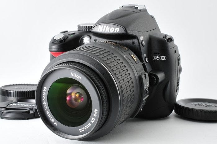 Nikon D5000 AF-S DX 18-55mm F3.5-5.6 G VR Body and Lens set #16 ...