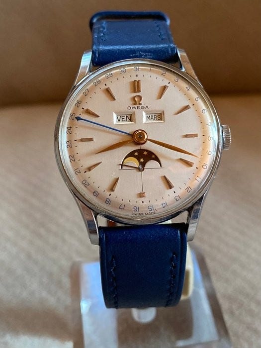 Omega - Cosmic Moonphase Triple Date Ref. 2471-12 Cal:381 - Herre ...