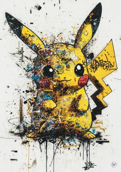 PIKACHU Portrait Street Style Pokémon Exclusive Special Edition ...