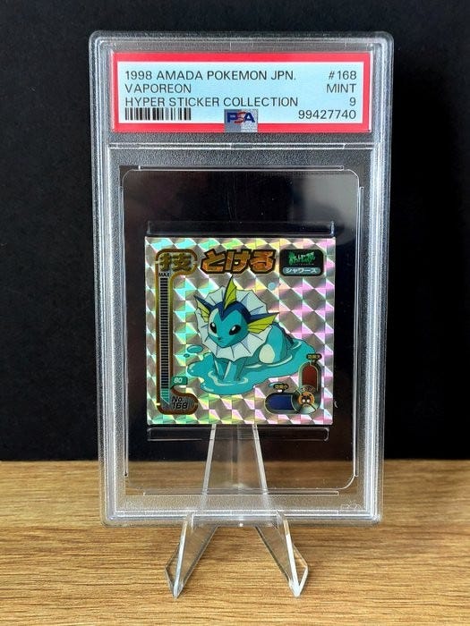 1998 Pokemon Graded card - Hyper Sticker Collection - Vaporeon - Holo ...