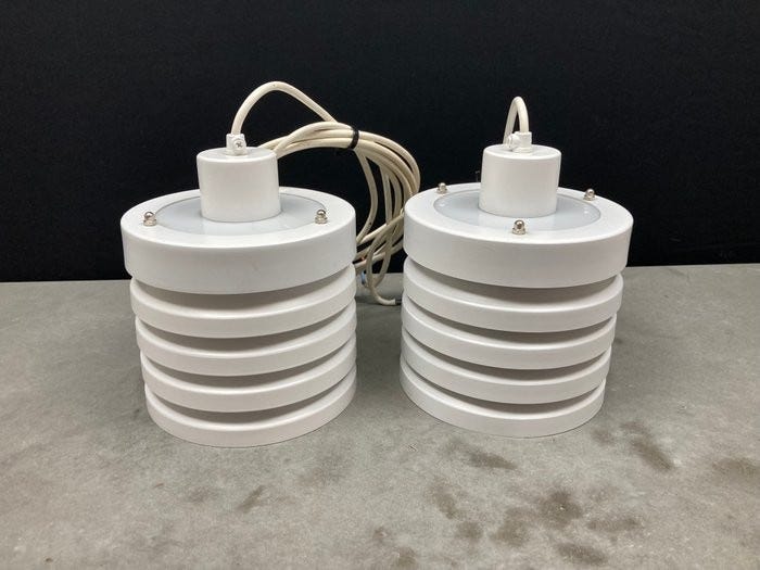 David Denmark - Lampe (2) - Aluminium, Plast - Vintage anheng | FINN-torget