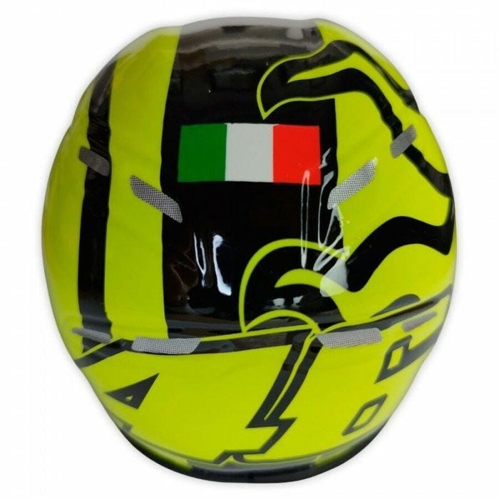 VR|46 1:50 - Modellbil - VR46 Mini Helmet Test 2010 Valentino Rossi ...