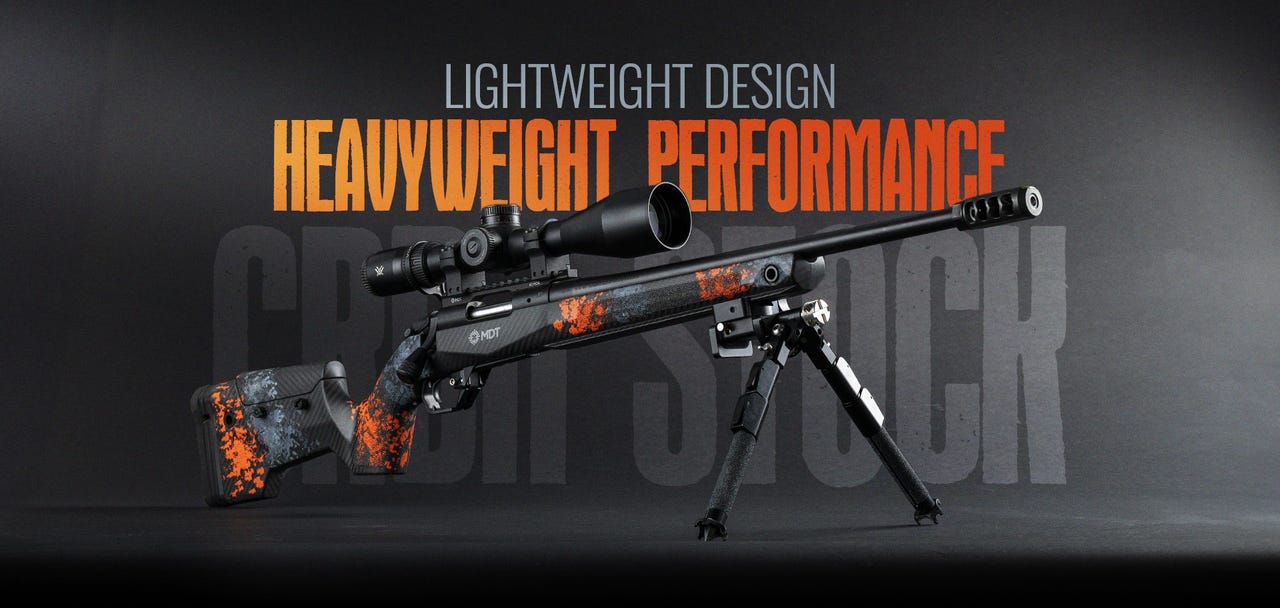 MDT CRBN - Rifle Stock med Bottom metal | FINN-torget