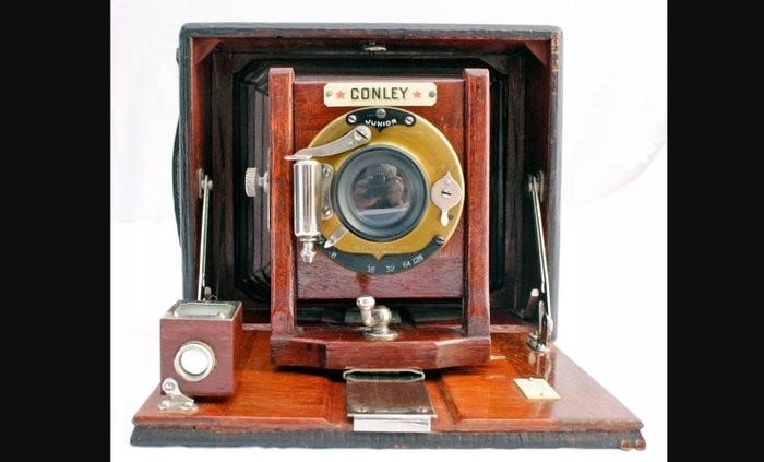 Conley plate camera avec Wollensak lens + plates and box | Analogt ...
