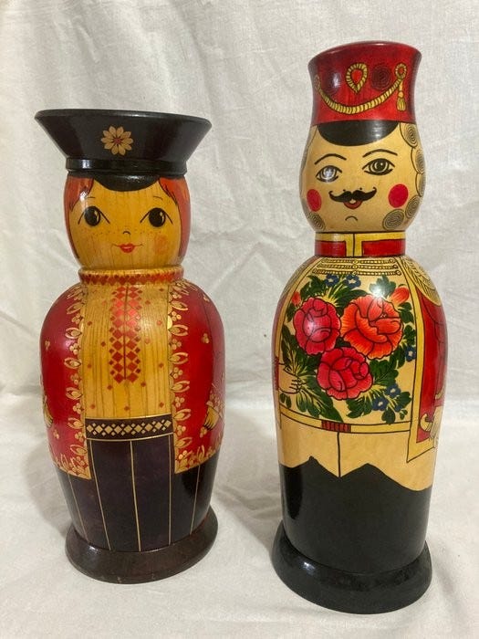 Rodnik Vodka - Dukke Splendide lot de Porte-Bouteille Soldats Russes ...