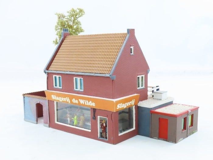 Tilly Models 1:87 - 87017 - Modelltog bygninger (1) - Slakterbutikk De ...