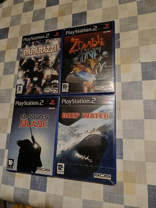 Sony - Playstation 2 (PS2) - Paparazzi, Zombie Zone, Shogun's Blade ...