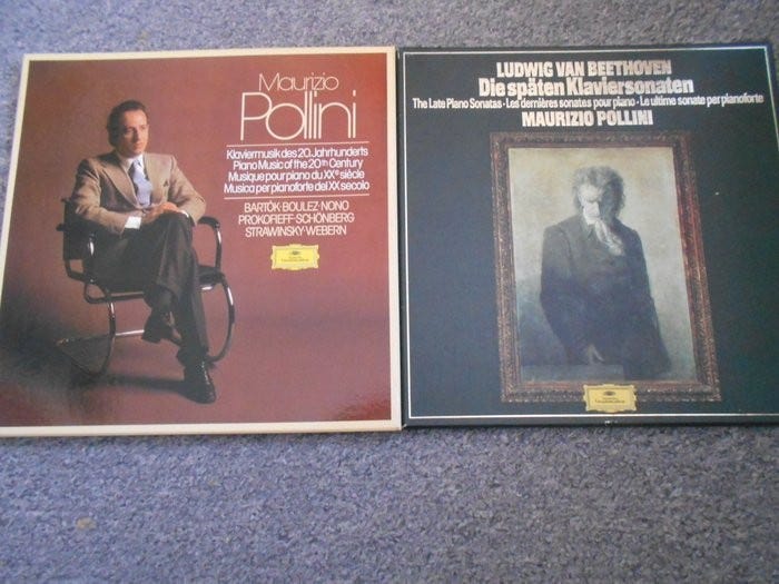 Pollini - Lot of 2 boxsets with Pollini piano: Beethoven, Bartok, Nono ...