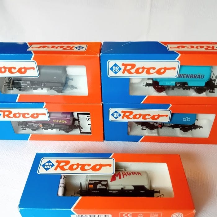 Roco H0 - 46708, 47063, 47064, 47073, 47082 - Modelltog (5) - DB, ÖBB ...