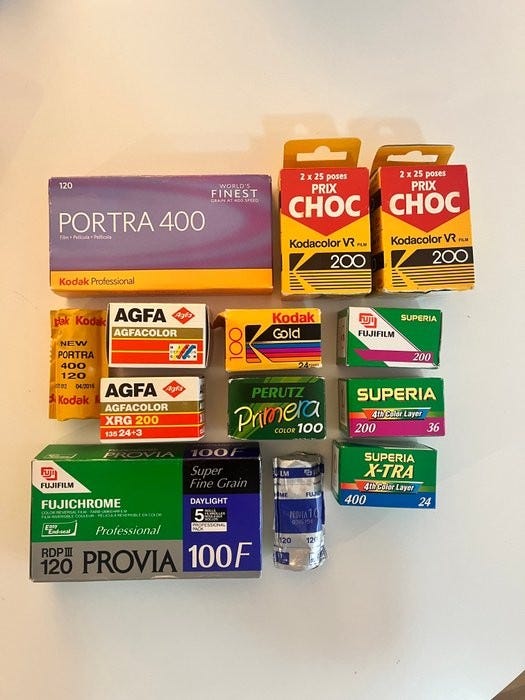 Agfa, Fuji, Kodak, Perutz, Fujifilm, Fujichrome 13 peliculas: Superia ...