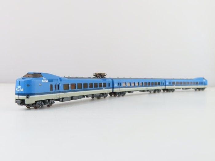 Minitrix N - 12865 - Tog enhet (1) - 3-delt sett ICM "Koploper" i KLM ...
