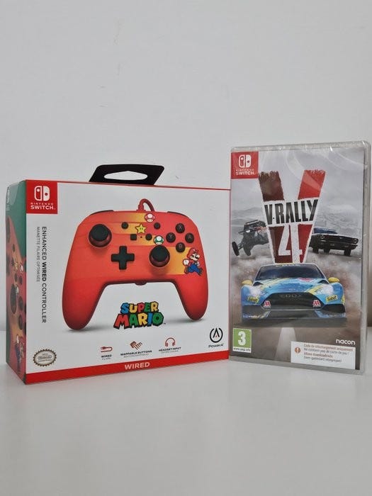 Nintendo - Switch - Super Mario Speedster controller + V-Rally 4 game ...