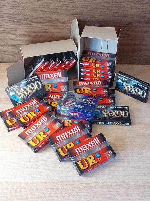 TDK, BASF, Maxell - - TDK SA-X 90 Type II Chrome, BASF Chrome Type II Chrome 60, | FINN-torget