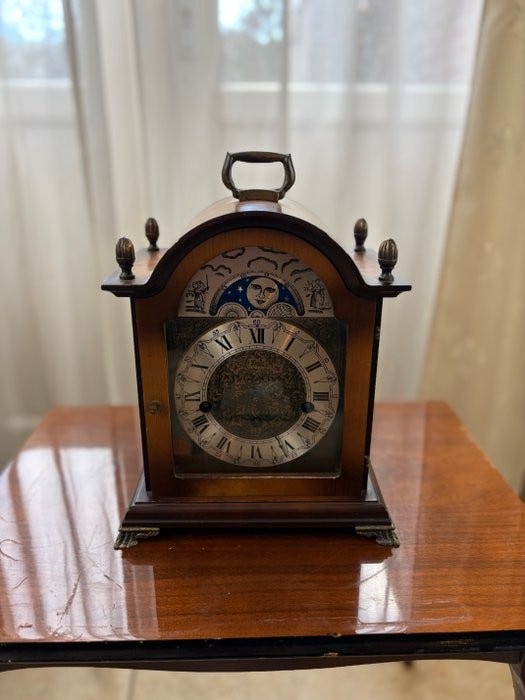 Bordklokke - Deja - Antikvitet Tre, bronse, messing - 1950–1960 - Franz ...