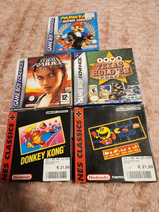 Nintendo - Gameboy Advance - 5x Game Boy Advance Pal Games Boxed (mario ...