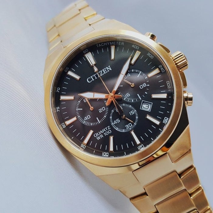 Citizen - Chronograph - Multifunction - Gold - Ingen reservasjonspris ...