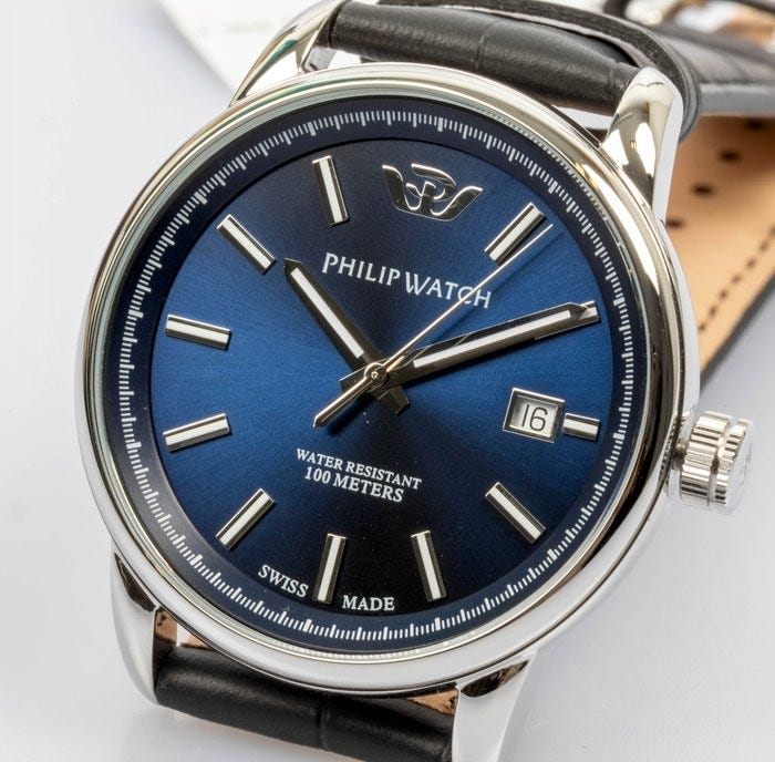 Philip Watch - Swiss Made - Royal blue - Anniversary - Ingen ...