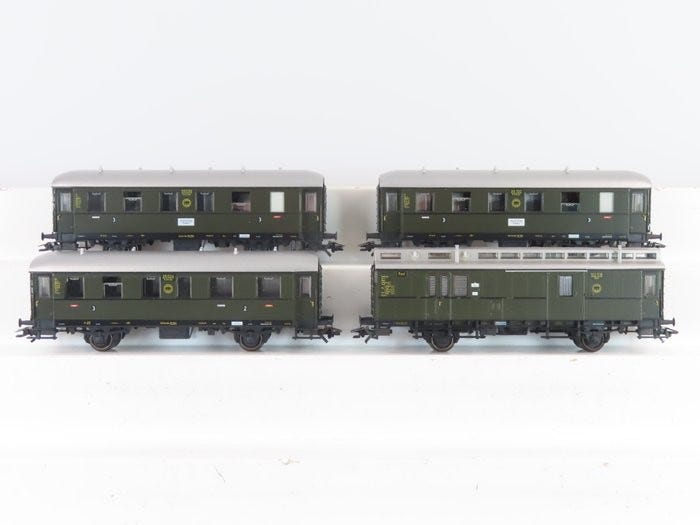 Märklin H0 - 42353 - Modelltog passasjervogn-sett (1) - 4-delt ...
