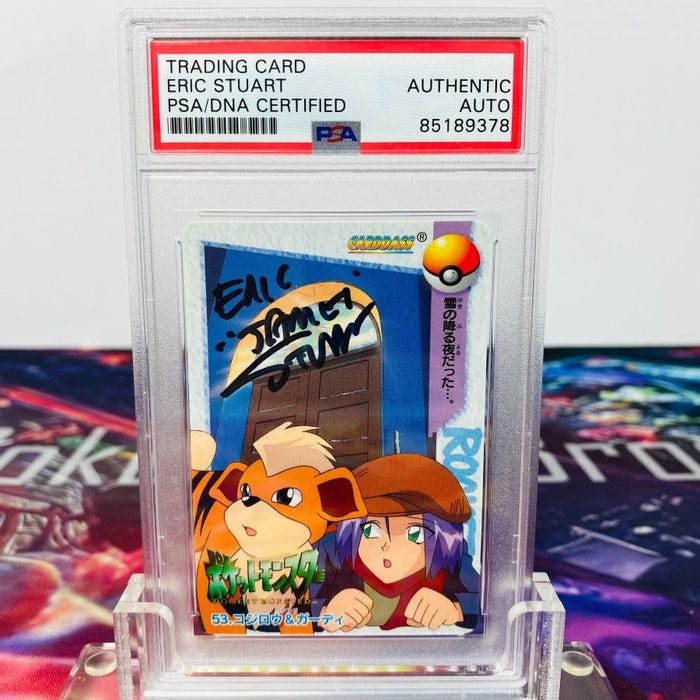 Pokémon Graded card - SIGNED Eric Stuart PSA/DNA Certified - Pokémon ...