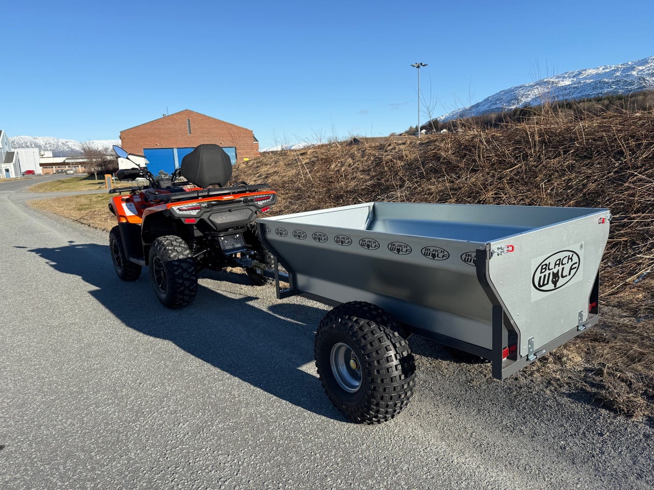 Black Wolf ATV henger m/tipp 640kg | FINN-torget