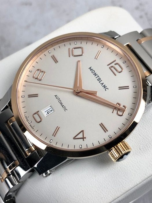 Montblanc - Timewalker 18K Gold/Steel Automatic - 110329 - Herre - | FINN-torget