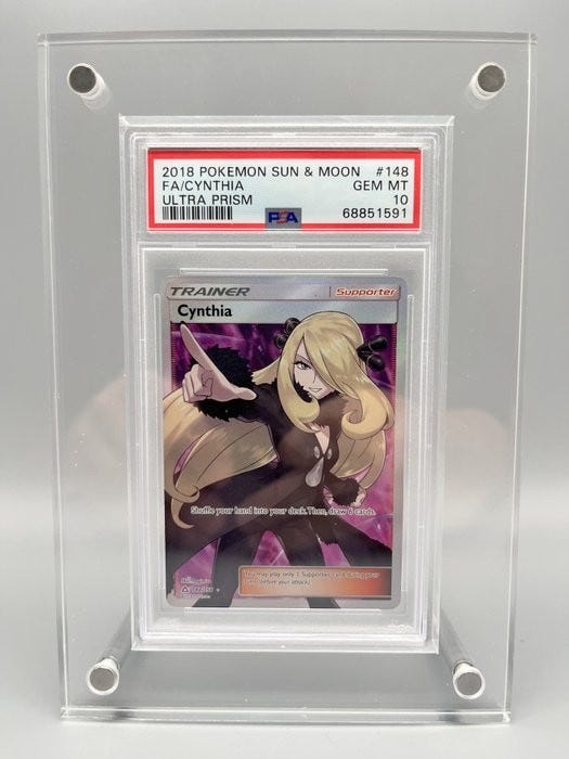 The Pokémon Company Graded card - Cynthia - Ultra Prism - 148/156 ...
