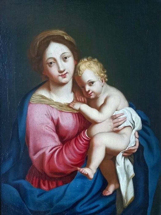 Pierre Mignard (1612-1695), After - The Madonna and child | FINN-torget