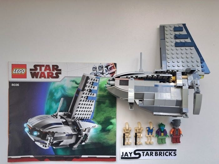 Lego Sett - 8036 - Star Wars - Separatist Shuttle | FINN-torget