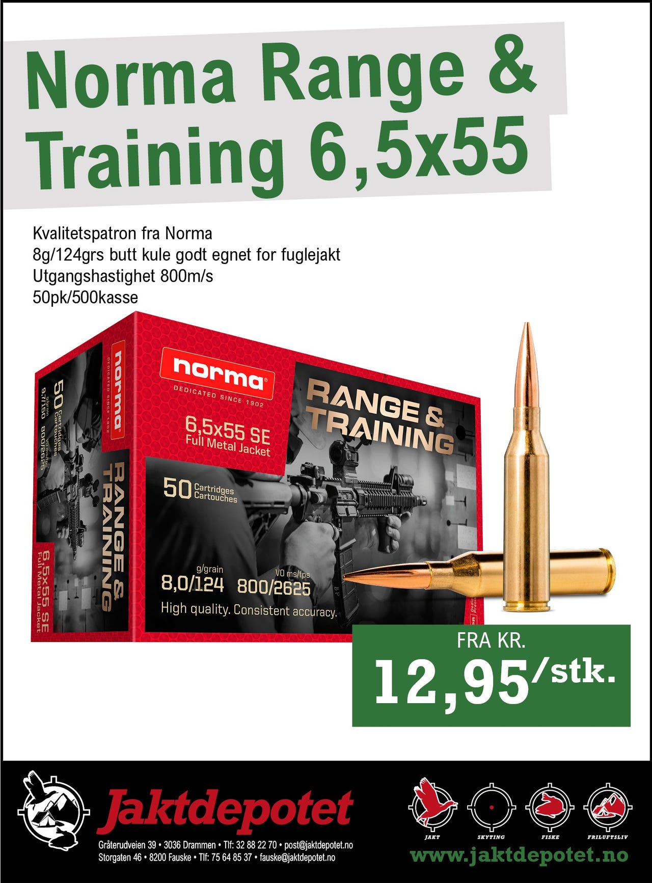 SUPERPRIS NORMA RANGE & TRAINING 6,5x55 | FINN-torget