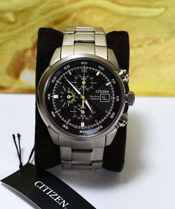 Citizen - Eco-Drive Titanium - Ingen reservasjonspris - Chronograph ...