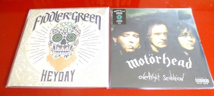 Motörhead, Fiddler's Green - 2 x albums - Heyday-Overnight Sensation ...