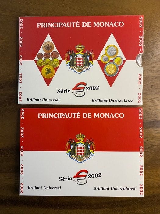 Monaco. Year Set (BU) 2002 (Ingen reservasjonspris) | FINN-torget