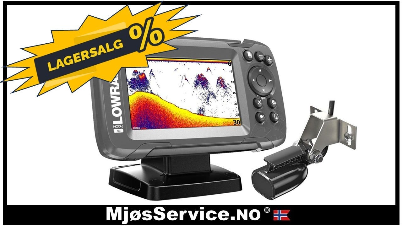 LAGERSALG - LOWRANCE HOOK 4X BULLET EKKOLODD | FINN-torget