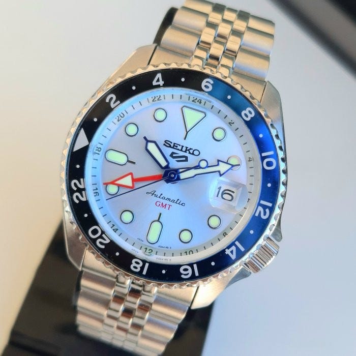 Seiko 5 GMT Limited edition ?ce Blue 1\\1000 - SSK029 - Ingen ...