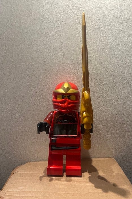 Lego - Ninjago - Kai ZX Red Ninja with dragon golden sword Alarm ...