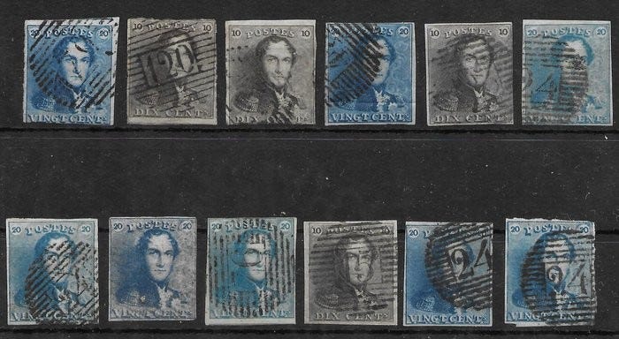 Belgia 1849/1849 - Lotteri-epauletter - Epauletten Nummer 1 + 2 ...